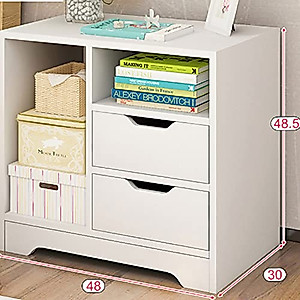 HIGOH Bedside Table Single Drawer Bedroom Bedside Table Bedside Table Modern Living Room Bedroom Locker Home Furniture