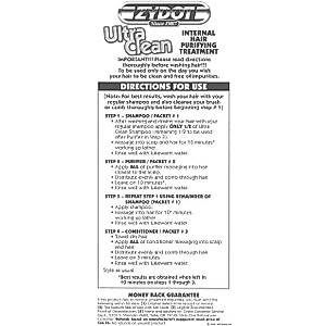 Zydot Ultra Clean Hair Detox Shampoo & Conditioner Kit, Removes Medications, Chemical Buildup & Impurities, Deep Cleansing Shampoo with Purifier & Conditioner for Hair Shaft Detox