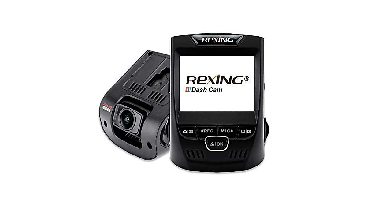 Rexing V1 Basic Dash Cam 1080p FHD - G-Sensor, Parking Monitor