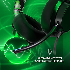 Skullcandy SLYR Multi-Platform Over-Ear Wired Gaming Headset, Works with Xbox Playstation and PC - Green
