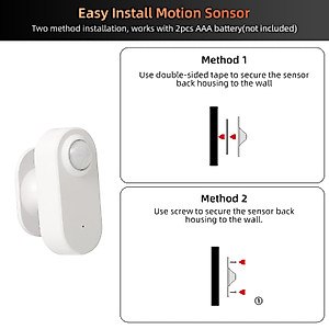 Motion Sensor Light Bulbs for Outdoor/Indoor, 10W Motion Detector LED Bulb, 120W Equivalent, A19 E26 6500K Daylight, Auto Activated Dusk to Dawn Security Lights for Basement Garage Stairs Patio