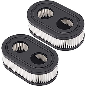 Briggs and Stratton Air Filter 593260 - Lawn Mower Air Cleaner Cartridge Filter for 798452,Series Engine 4247 5432 5432K 09P702 Mower Series Engine Accessories (2PC)