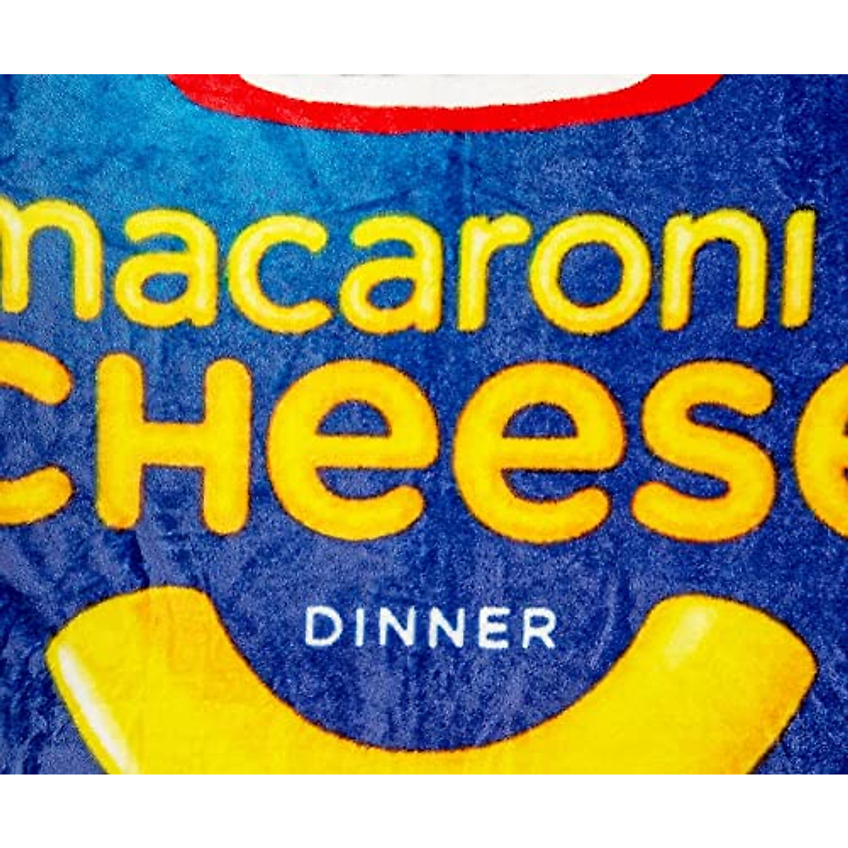 Kraft Macaroni and Cheese Plush Fleece Throw Blanket | Soft Polyester Cover For Sofa and Bed, Cozy Home Decor Room Essentials | Cute Gifts and Collectibles | 45 x 60 Inches