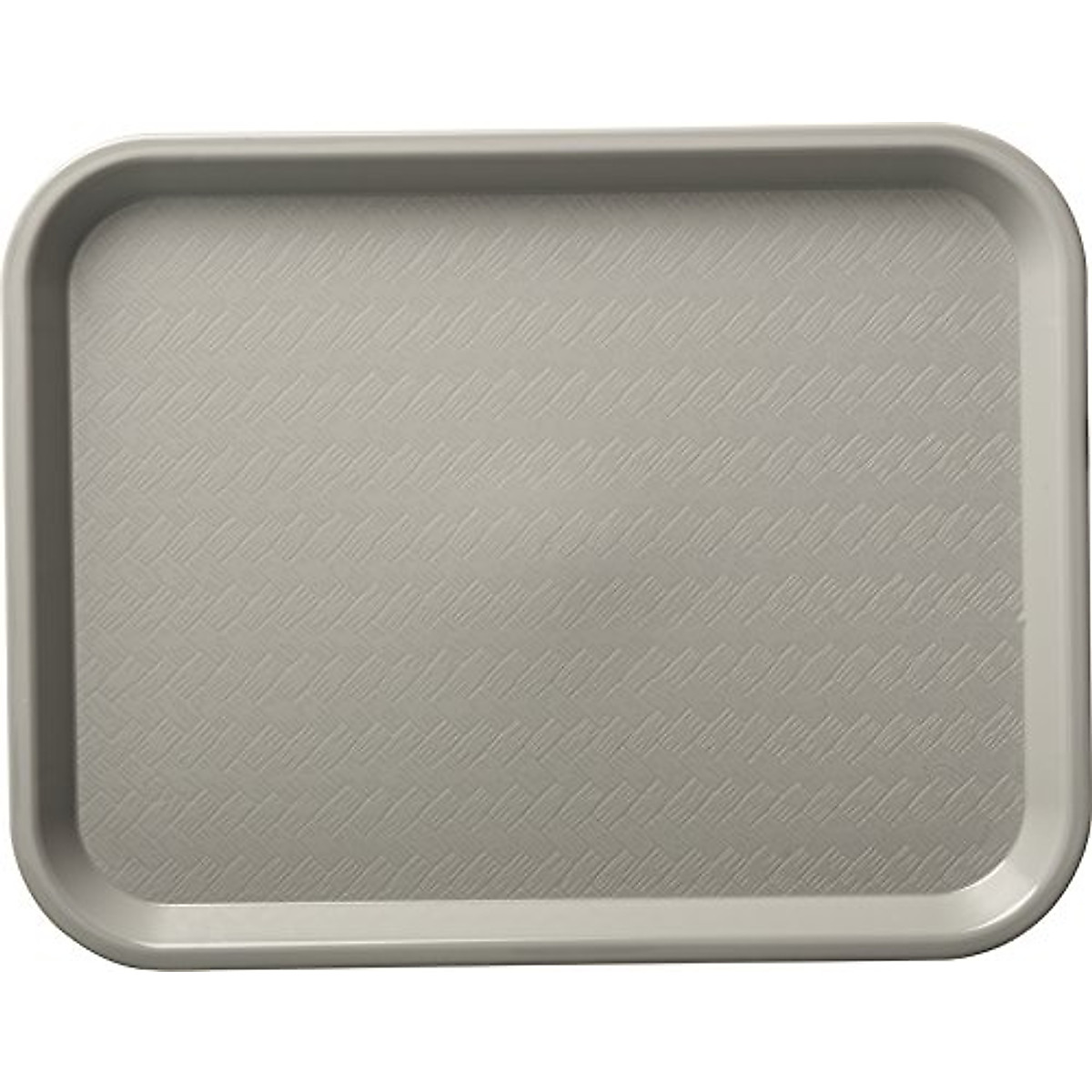 Carlisle FoodService Products CT101423 Cafe Standard Plastic Cafeteria/Fast Food Tray, NSF Certified, BPA Free, 14" Length x 10" Width, Gray (Pack of 24)