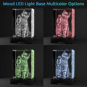 ArtPix 3D PREMIUM Crystal Photo Rectangle, Great Personalized Gifts With Your Own Photo for Dad, Mom, Men, Women, 3D Laser Etched Picture, Engraved Crystal, Customized Anniversary Couples Gifts