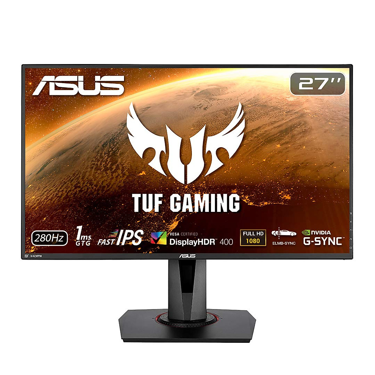 ASUS TUF Gaming VG279QM 27'' HDR Monitor, 1080p Full HD(1920X1080)(Renewed)