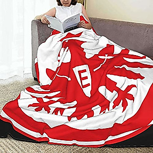 Bundesliga Eintracht Frankfurt Fleece Throw Blanket Soft and Warm Flannel Plush Blanket Couch Sofa Bedding for Kids Adult, Black, 50x40