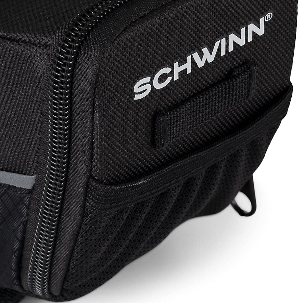 Schwinn Bike Bag, Pannier and Storage, Easy to Attach, Hold Cell Phones, Snacks, Wallet, Mounted Bicycle Accessories Seat Pack, Black