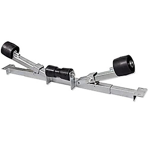 GOLINPEILO Boat Trailer Bottom Support Bracket with Keel Rollers,Support Bracket Suitable for Kayaks,Canoes,Fishing Boats,Sailboats and Other Boat Types from 2' 7"–4' Wide, Maximum capacity: 1763.7 lb