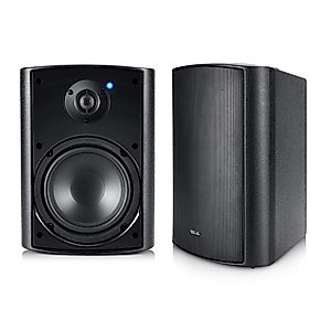 Outdoor Bluetooth Speakers, 5.25" Bluetooth Weatherproof Speakers for Deck Patio Backyard, Pair (Black)
