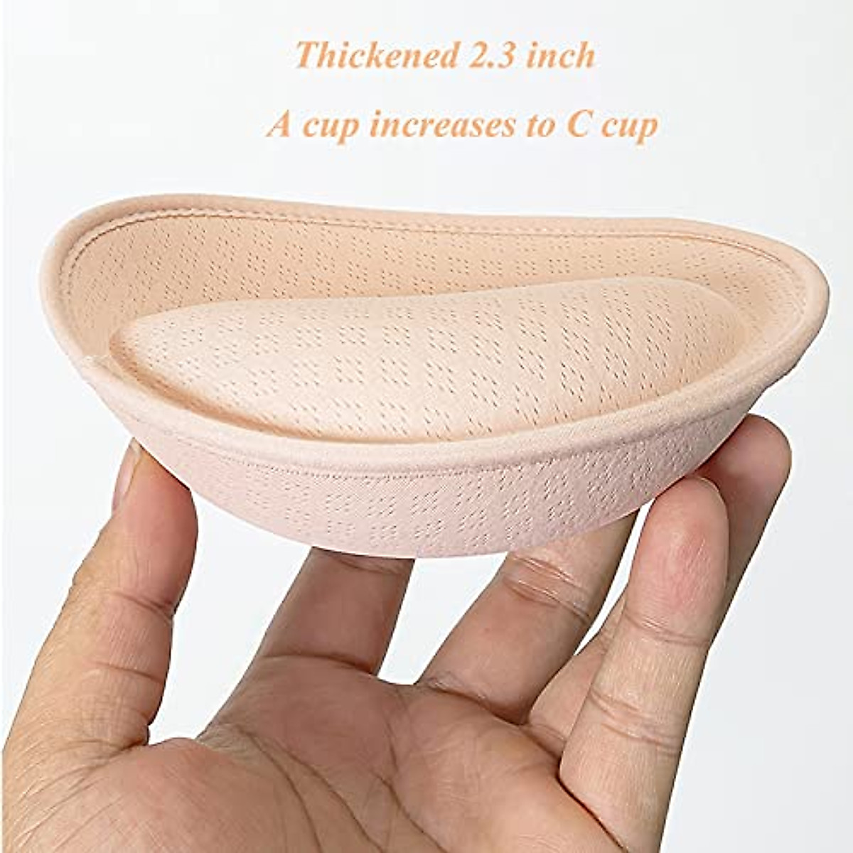 ONDY Thick Bra Pads Inserts, Breast Enhancers Inserts, Latex Bras Inserts Push Up Pads for Sports Bra Cups Swimsuit