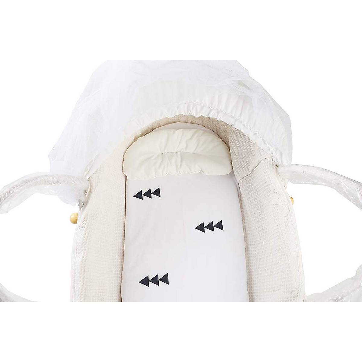 100% Jersey Cotton Bassinet Sheet Set 4 Pack(2 Waterproof Bassinet Sheet and 2 Bassinet Sheet)