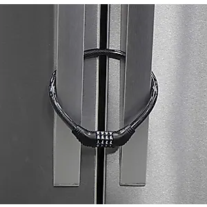 Urban August Fridge Lock: Multi-Functional Cable Combination Lock, for French-Door Refrigerators and Cabinets. Great Fridge Lock for Children or Adults (Two)