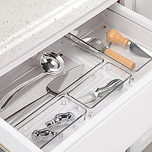 iDesign Linus BPA-Free Plastic Drawer Organizer - 6" x 9" x 2.25", Clear