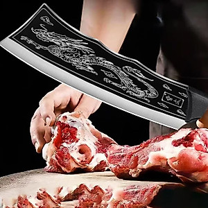 Black Dragon Knife Japanese Titanium Steel Version,Black Dragon Knife Kitchen,Cuchillo de Cocina Afilado