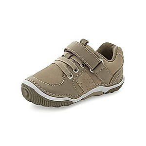 Stride Rite Kids SRTech Wes Casual Sneaker, Taupe, 6.5 Wide US Unisex Toddler