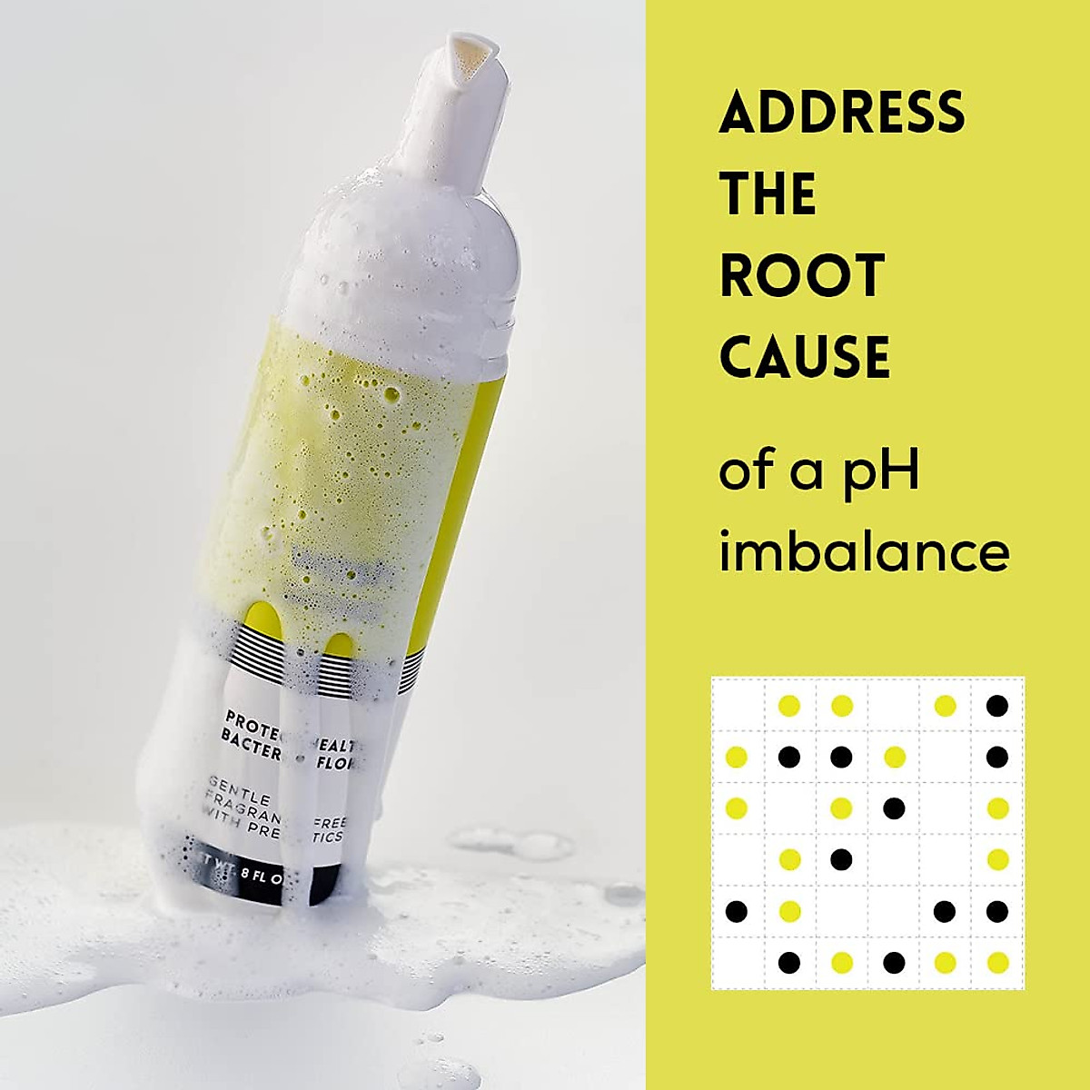 zerotaboos WASH: Fragrance-free, Unscented, Sulfate-free Intimate Foam Wash With Prebiotics. Naturally control body-odor.