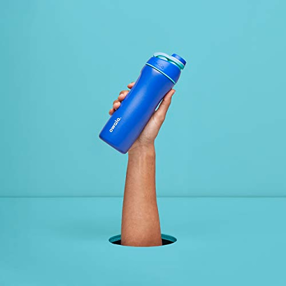 Owala Twist Insulated Stainless Steel Water Bottle for Sports and Travel, BPA-Free, 24-Ounce, Neon Basil