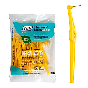 Interdental Brush Angle - Yellow 0.7mm (25 pack)