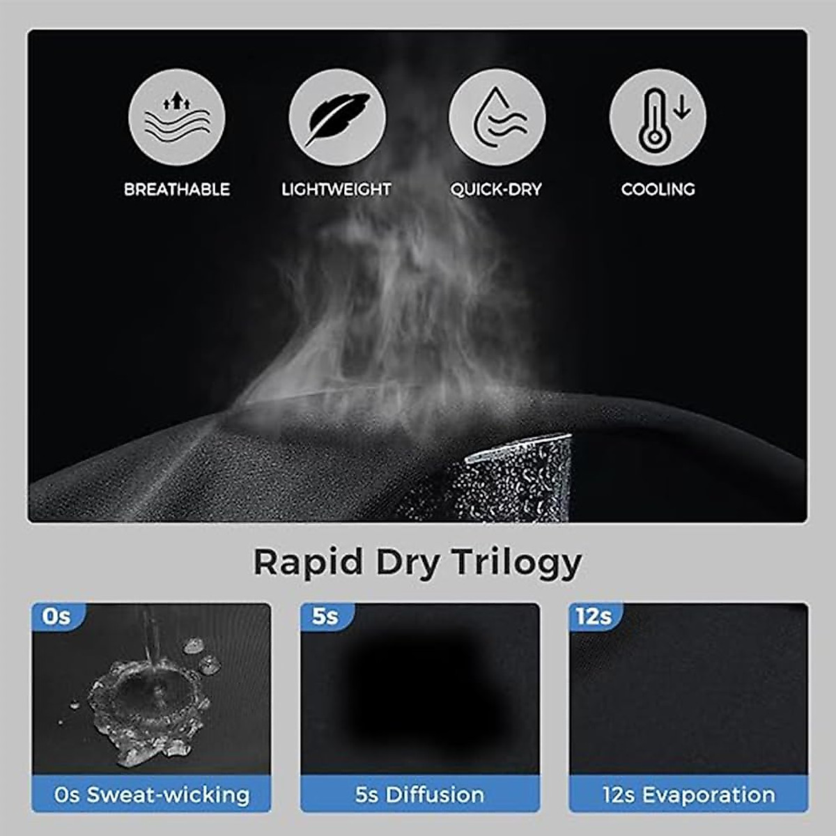 Yueralian Men's 3/4 One Leg Compression Capri Tights Pants Basketball Athletic Running Sport Single Leg Base Layer 1-2 Pack