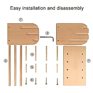 PhantomSky Wooden Spinning Yarn, Thread Holder/Thread Rack Multifunctional with 11 Vertical Spindles - for Sewing, Quilting, Embroidery, Hair-braiding, DIY Making