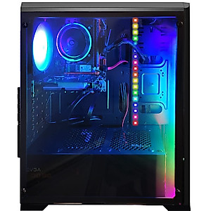 Ssrotho Gaming PC Windows 10 Professional Desktop Tower Computer, Intel Quad-Core i7 3.4Ghz, 16GB RAM, 1TB SSD, WiFi Adapter, GeForce GT 1030 2GB GDDR5, RGB Lighting Case