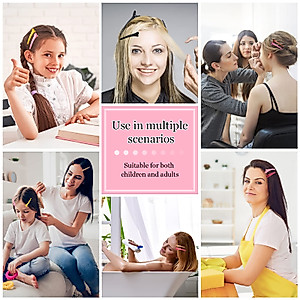 Geosar 24 Pcs Hair Sectioning Clips, Duck Billed Hair Accessories for Styling, Plastic Hair Clips with Container, 2.95 Inch, Colorful, for Women