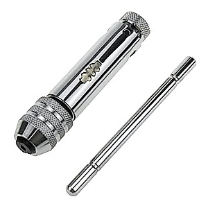 Rannb Ratchet Tap Wrench Adjustable T-Handle Tap Wrench Capacity Range M5-M12