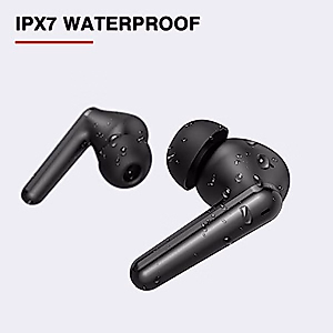 TRANYA T30 Wireless Earbuds, Immersive Sound with Deep Bass, 40H Playtime, 4 Microphones for Clear Call, Bluetooth Earbuds with Low-Latency Game Mode, IPX7 Waterproof Headphones for Sports