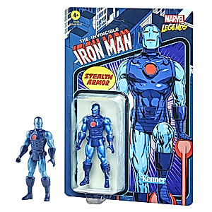 Marvel Hasbro Legends Series 3.75-inch Retro 375 Collection Stealth Suit Iron Man Action Figure Toy