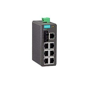 MOXA EDS-208-M-ST Entry Level Industrial Ethernet Switch with 7 10/100BaseT(X) Ports,1 100BaseFX Port, Multi Mode ST with -10 Degree to 60 Degree of Operating Temp.