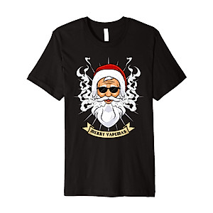 Vaping Santa Claus - Merry Vapemas - Xmas Vape Gift Premium T-Shirt