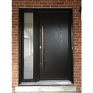 practicalWs Black Wood Contact Paper 17.7'' x 78.7'' Peel and Stick Wood Wallpaper Self Adhesive Black Wallpaper Covering for Kitchen Countertop Cabinets Vinyl Wrap Paper PVC