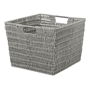 Whitmor 6500-1715-TAUPE Rattique Storage Tote Taupe