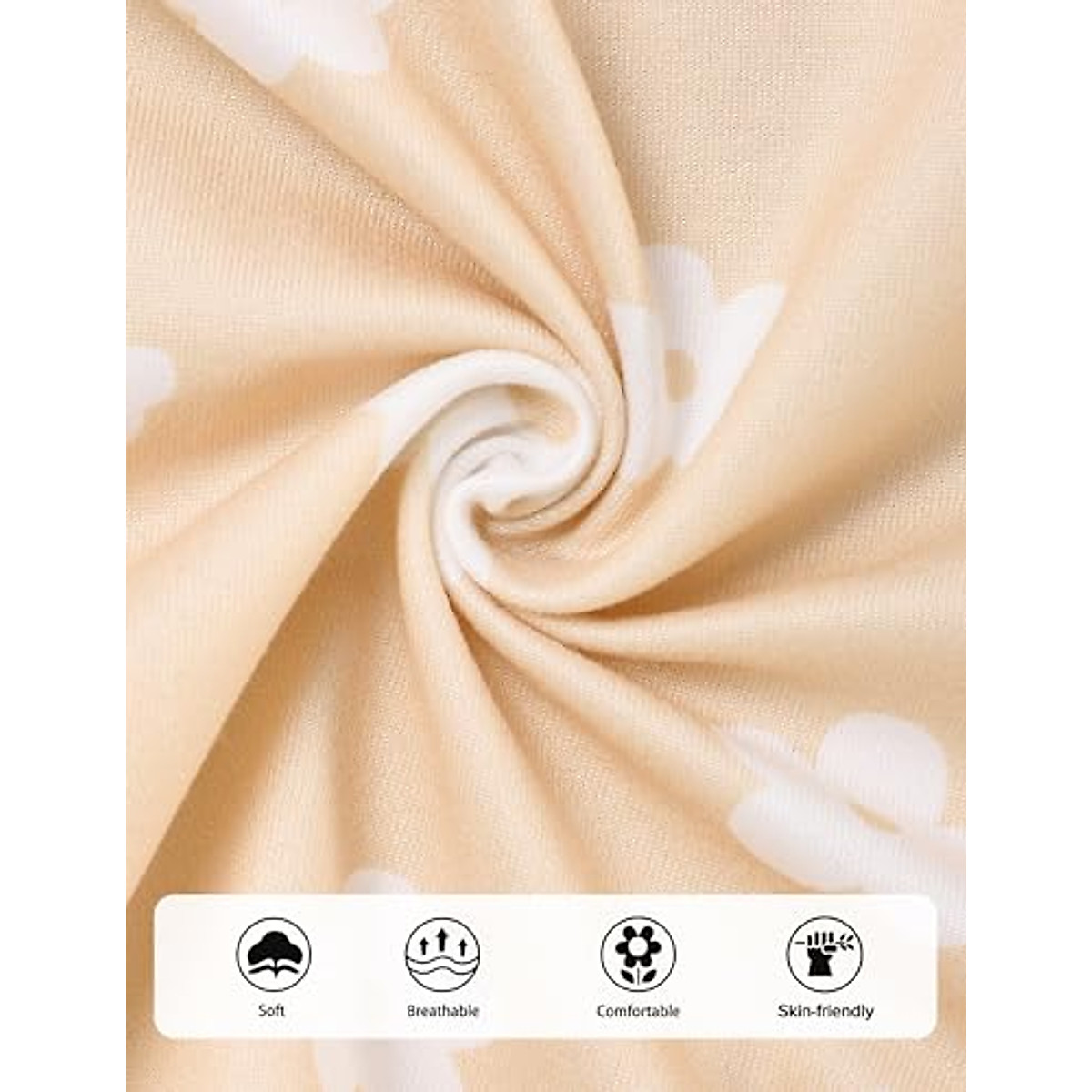 Okgirl Newborn Girl Clothes Baby Girl Outfit Floral Romper Cream Jumpsuit Bow Ties Baby Girl Outfit