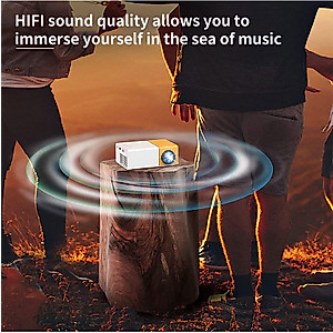 Portable Mini projectors LED Micro Projector 1080P Home Party Meeting Theater Projector（Newest Upgraded Version ）