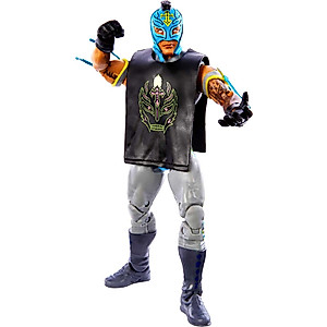 Mattel WWE Elite Collection Top Picks Action Figure & Accessories Set, Rey Mysterio 6-inch Collectible with Articulation & Interchangeable Parts