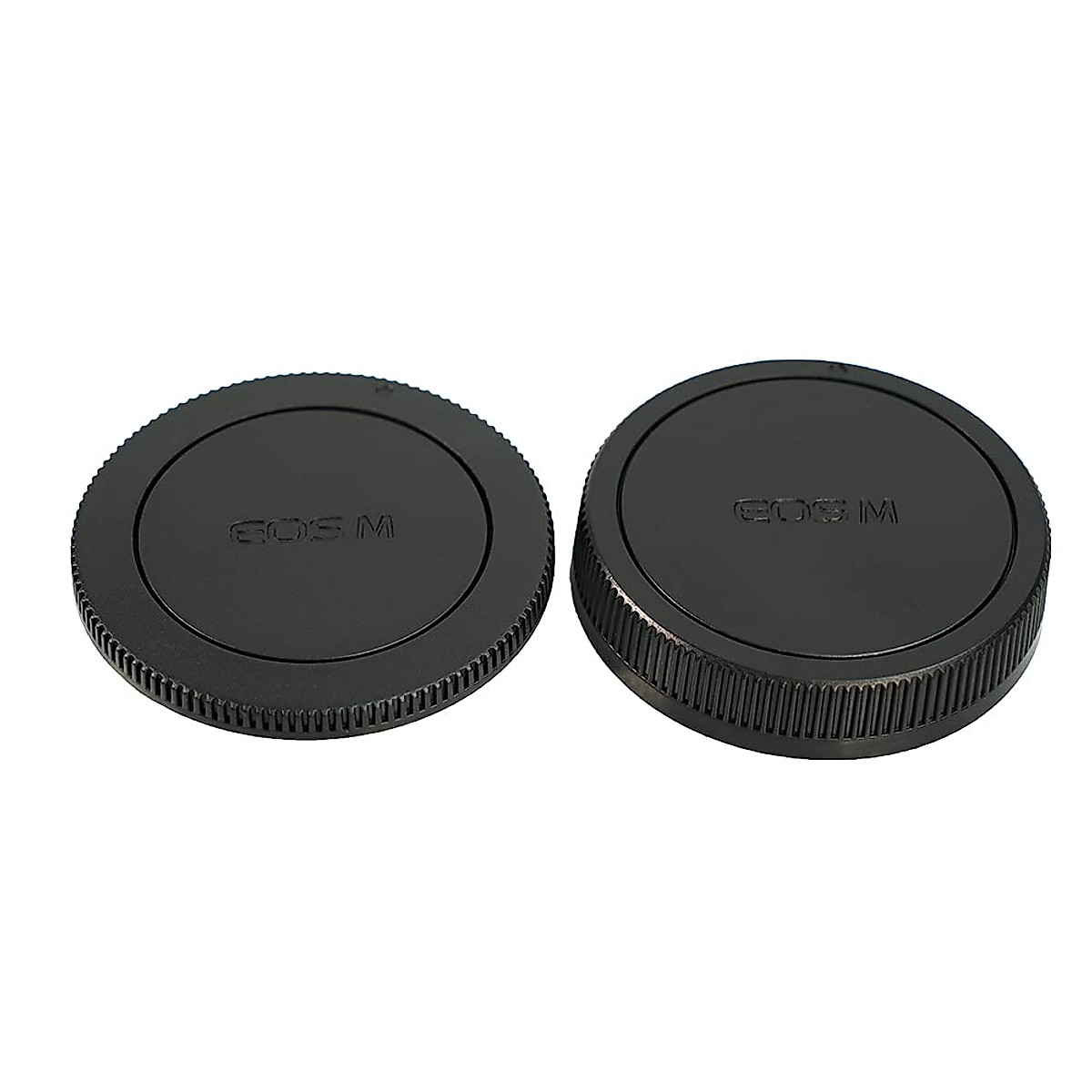 NIYI 2Sets Camera Body Cap and Lens Rear Cap Kit, Compatible with Canon EOS M Mount Mirrorless Camera Rear Lens Protector Cover and Body Protector Set