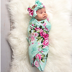 DOUBLE THE SPRINKLES Maternity Robe & Swaddle Set, Mom & Baby Me Outfits Matching, Hospital Gown, Blanket & Hat.