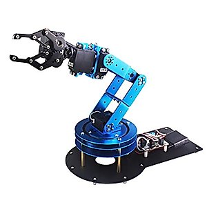 LewanSoul Robotic Arm Kit 6DOF Programming Robot Arm with Handle PC Software and APP Control with Tutorial