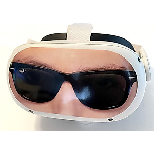 Male Sunglasses Decal for Quest 2 VR Headset - Meta/Oculus - Glossy Vinyl Sticker