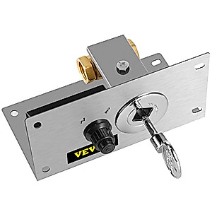 VEVOR Fire Pit Gas Burner Spark Ignition Kit, 300K BTU Fire Pit Ignition System, Stainless Steel Fire Pit Igniter, with 1/2'' Key Valve with Key and Leads & Ground Wire Silver