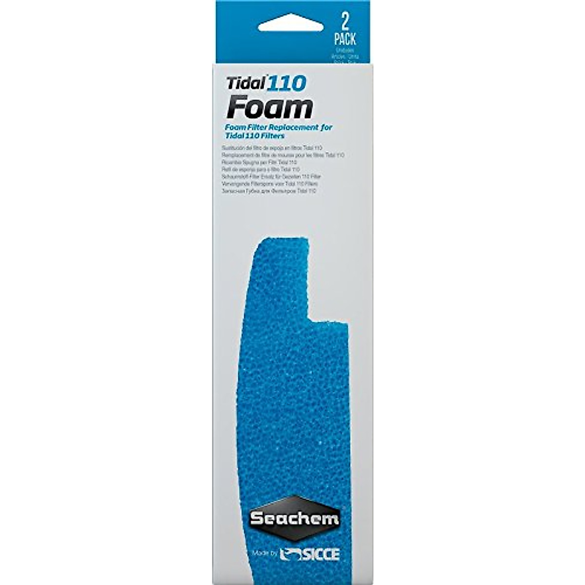 Seachem Laboratories 6505 110 Foam Tidal Filter (2 Pack)
