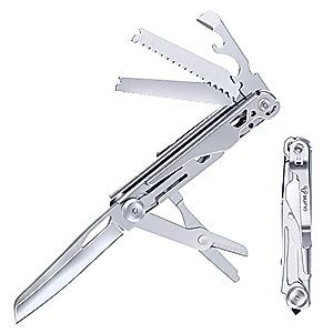 SIUPRO 9 in 1 Multitool Pocket Knife Set for Men, Survival Small Multi Tool with Clip, Tactical Gadgets for Camping, Outdoor, Fishing, Car, Work, Gifts for Him Boyfriend