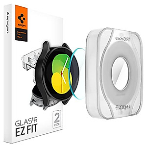 Spigen Tempered Glass Screen Protector [GlasTR EZ FIT] designed for Galaxy Watch 5 (44mm) / Galaxy Watch 4 (44mm) - 2 Pack