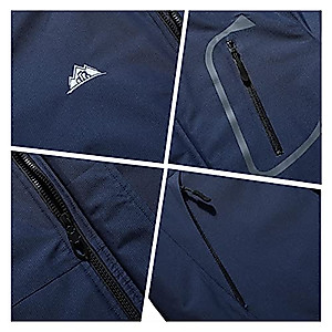 MOERDENG Men's Mountain Waterproof Ski Jacket Windproof Rain Windbreaker Winter Warm Hooded Snow Coat