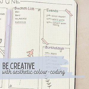 Oyster&Pop 12 Pcs Dual Tip No Bleed Pastel Highlighters | Aesthetic Desk Accessories & Book Highlighters | Cute No Bleed Highlighters for Journaling | Highlighters Aesthetic | Giftable Pen Pot