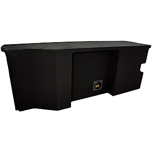 American Sound Connection JW2X10-0717-AR Compatible with Jeep Wrangler 2007 2 Door Dual 10" Sub Box with Amp Rack
