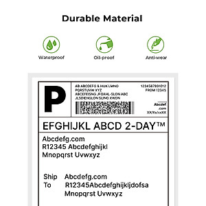 Thermal Direct Shipping Label (Pack of 500 4x6 Fan-Fold Labels), NELKO Thermal Labels for Thermal Printer, Commercial Grade