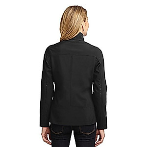 Port Authority Ladies Welded Soft Shell Jacket, L324, Black, XL